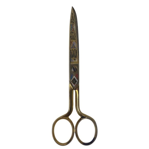 Toledo | Other | Vintage Toledo Spain Enameled Etched Gold Tone Sewing ...